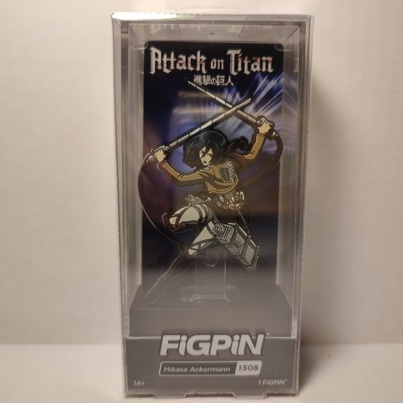 Attack On Titan | Jewelry | Mikasa Ackerman Figpin Collectible Pin 38 | Poshmark